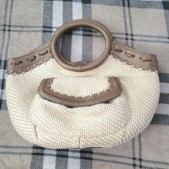Cole Haan | Bags | Cole Haan Sarah Straw Handbag | Poshmark